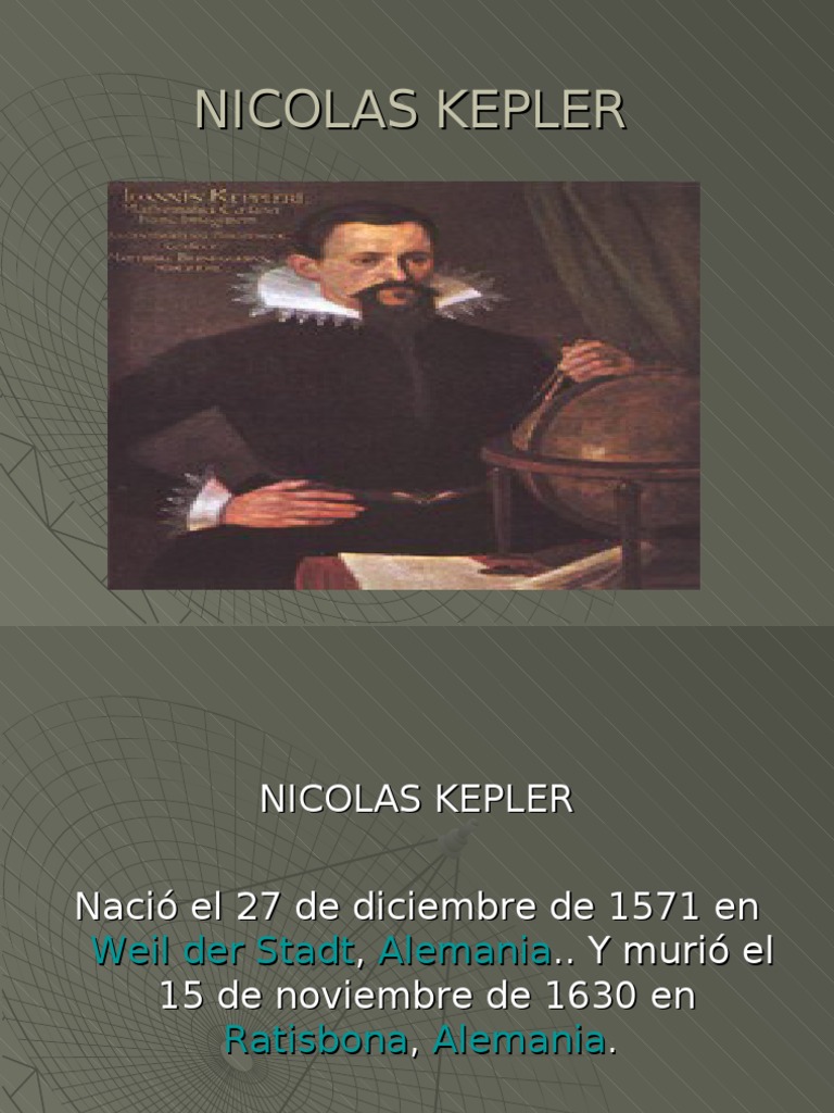 Nicolas Kepler | PDF | Johannes Kepler | Ciencias fisicas