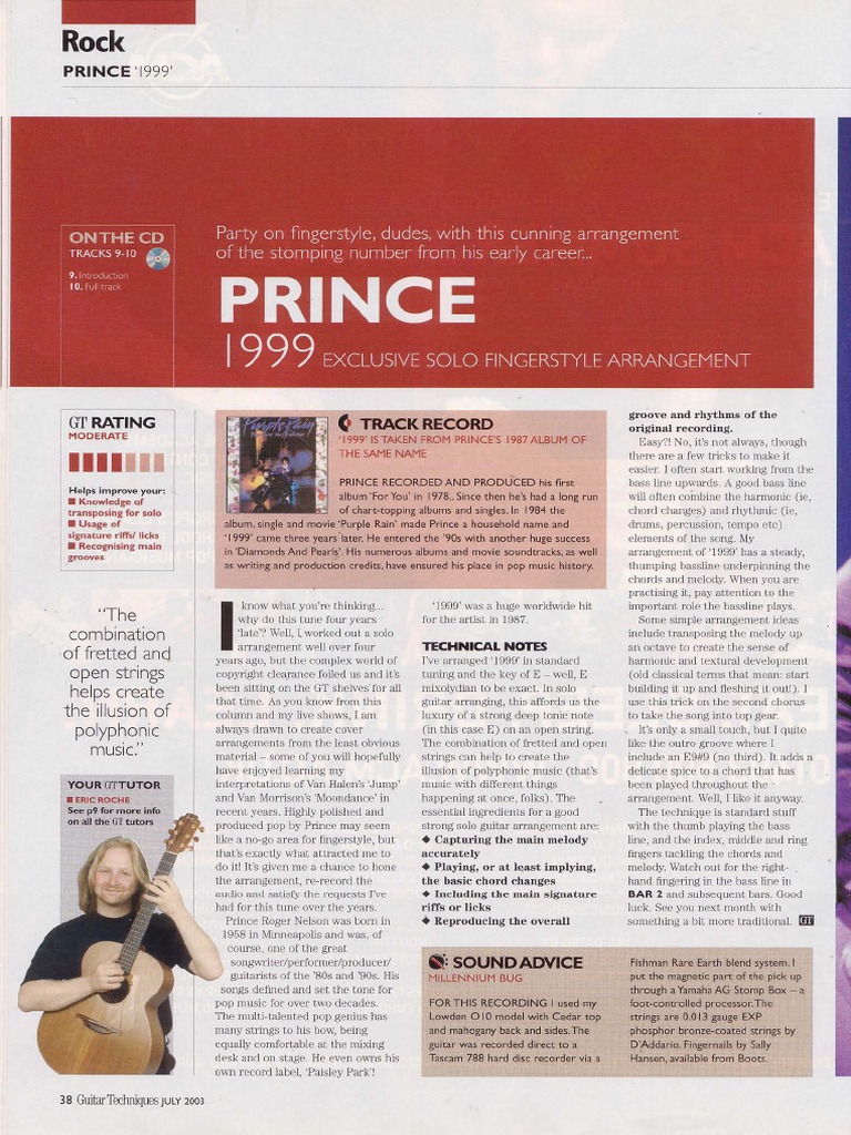 Eric Roche 1999 (Prince) | PDF | Bass Guitar | String Instruments