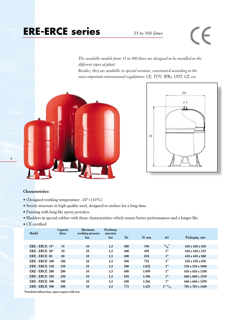 Elbi Press Exp Tanks | Download Free PDF | Litre | Materials