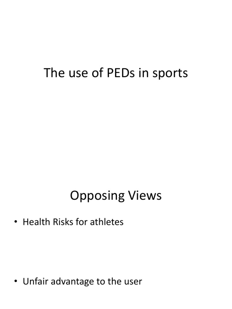 PEDs in Sports: Risks and Fairness | PDF | Career & Growth