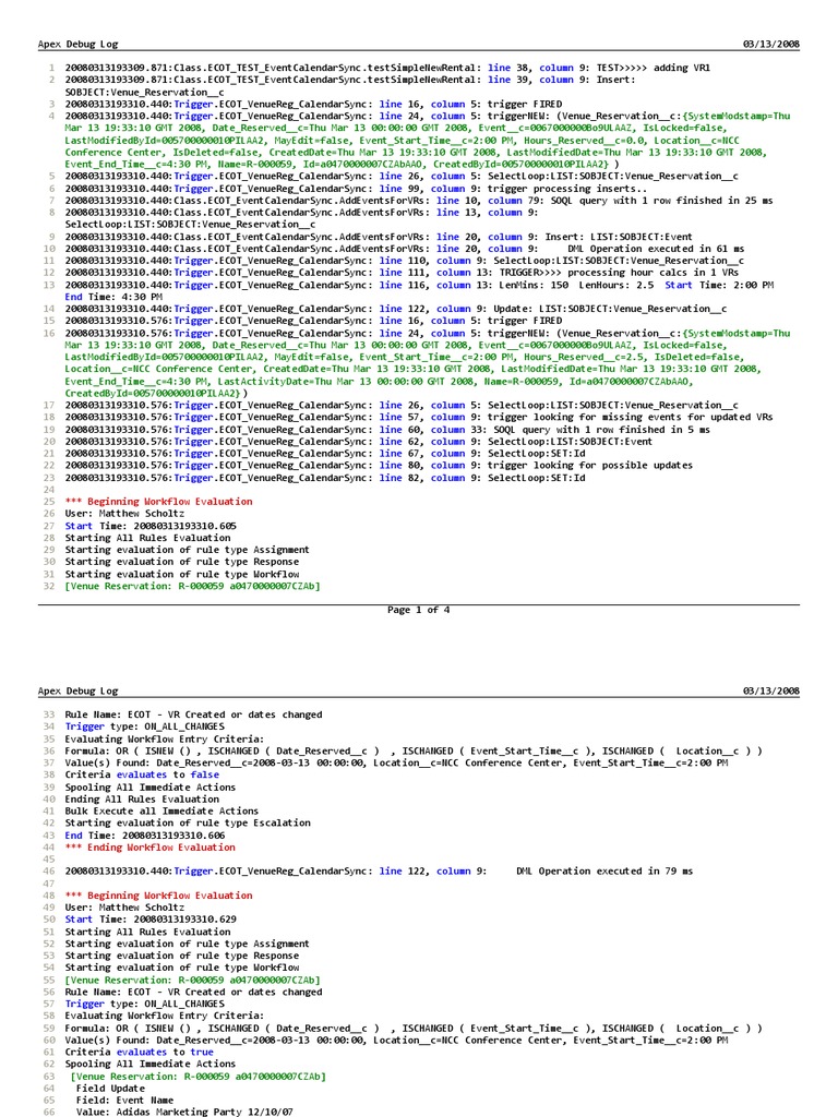 Apex Debug Log | PDF | Areas Of Computer Science | Computing