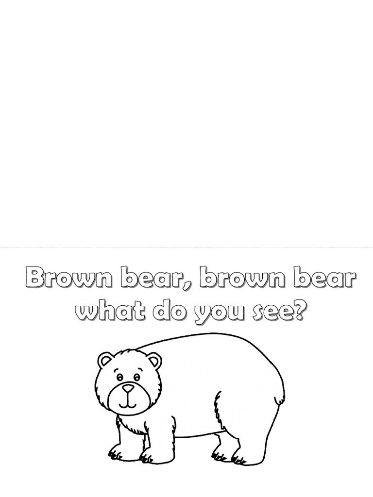 Home Made Brown Bear Mini Book | PDF