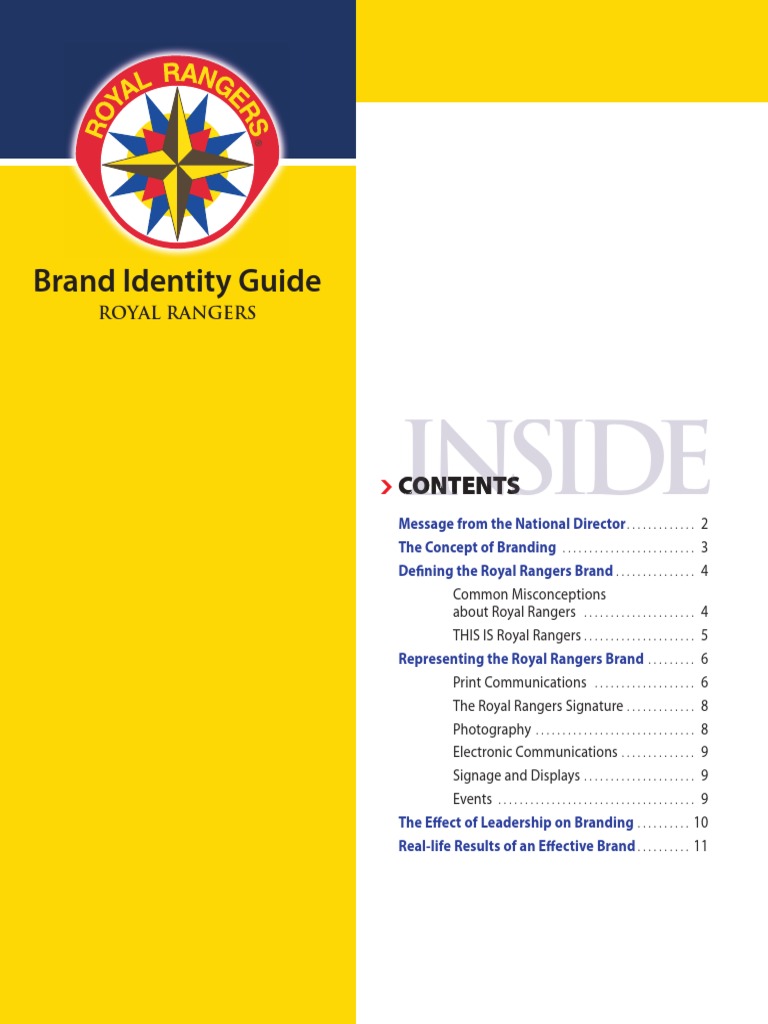 Royal Rangers Brand Identity Guide | PDF | Photograph | Leadership