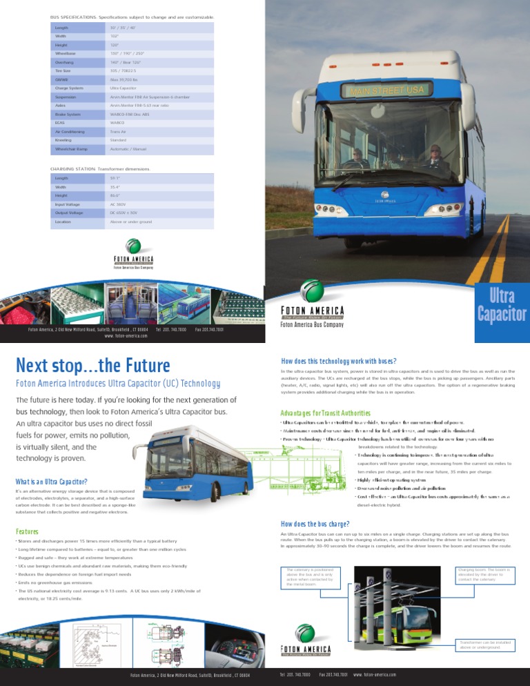 Fot On Ultra Cap Bus | PDF | Capacitor | Vehicles
