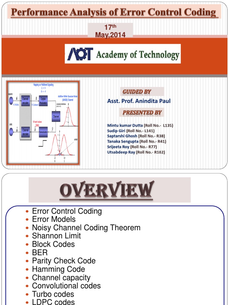 ECC Techniques for Reliable Data Transmission | PDF | Forward Error Correction | Low Density ...