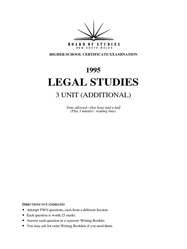 Legal Studies: 3 Unit (Additional) | PDF | Indigenous Australians | Justice