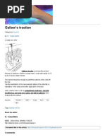 Gallows Traction Fact Sheet | PDF