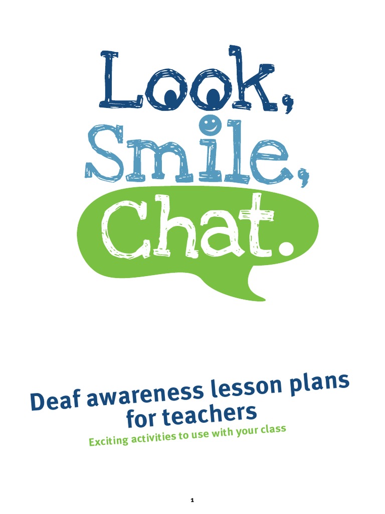 Deaf Awareness Lesson Plans | PDF | Hearing Loss | Ear