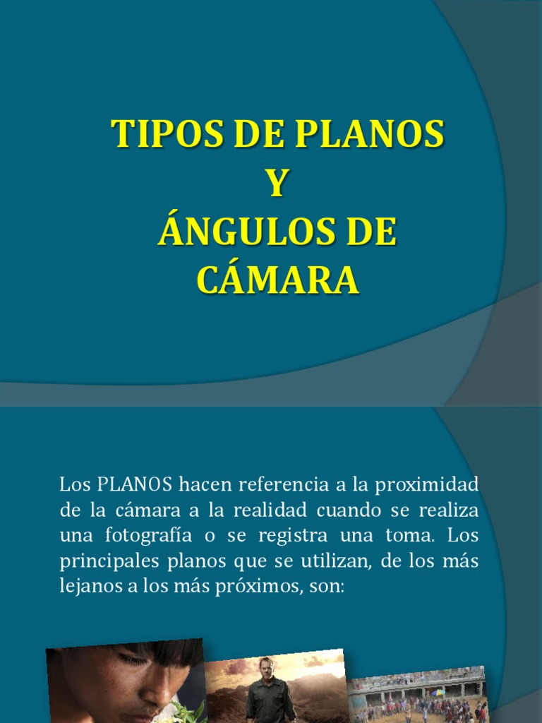 Tipos de Planos y Ángulos en Fotografía | PDF | Perspectiva (Gráfica)