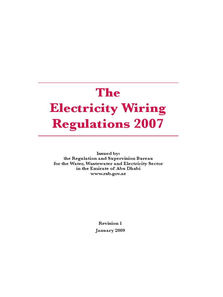 ADDC ElecWiringRegs2007Rev01 | PDF | Electrical Wiring | Electric Power ...