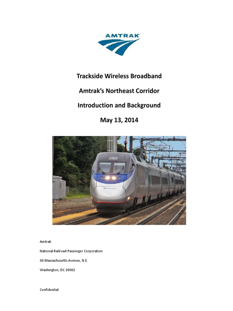 Trackside Wireless for Amtrak's NEC | PDF | Amtrak | Northeast Corridor