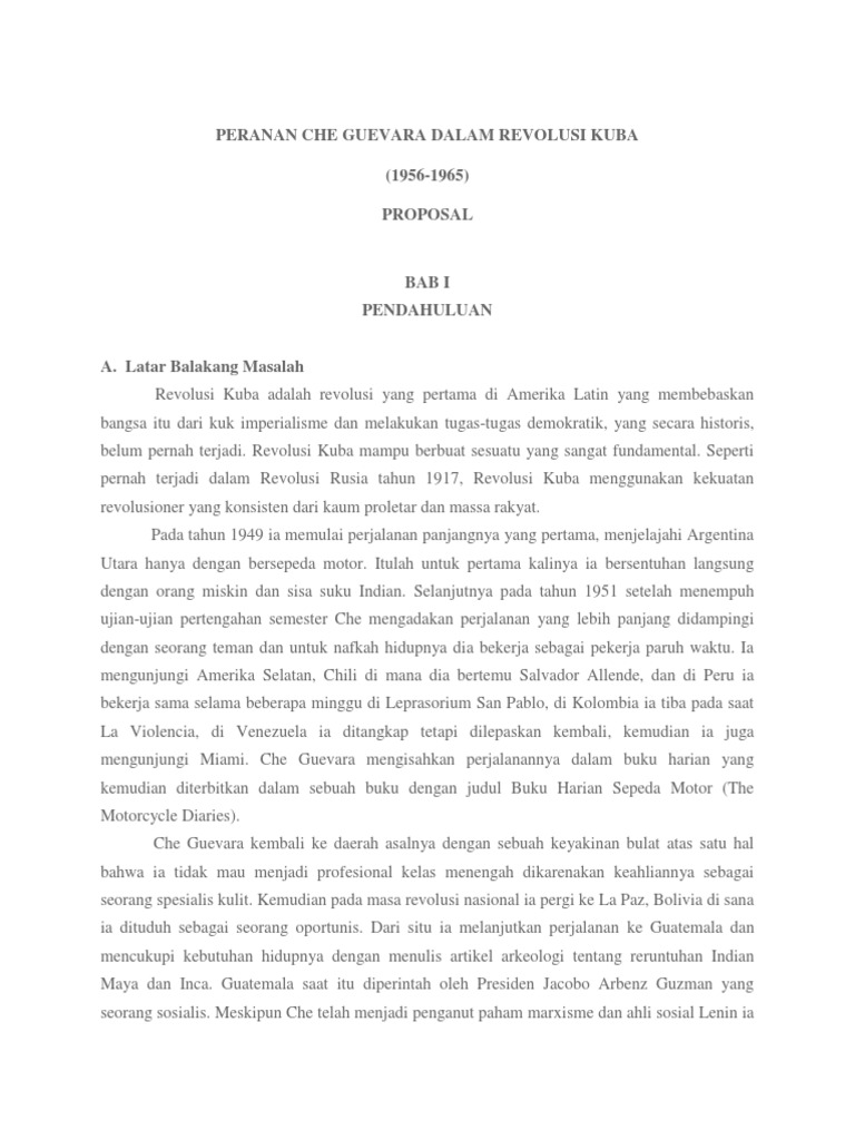 Peranan Che Guevara Dalam Revolusi Kuba | PDF