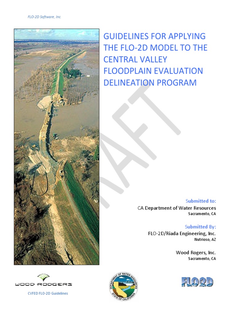 CVFED FLO 2D Project Guidelines | PDF | Levee | Flood