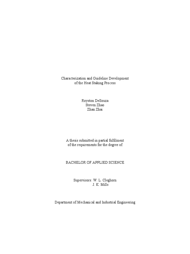Heat Staking | PDF | Experiment | Printed Circuit Board