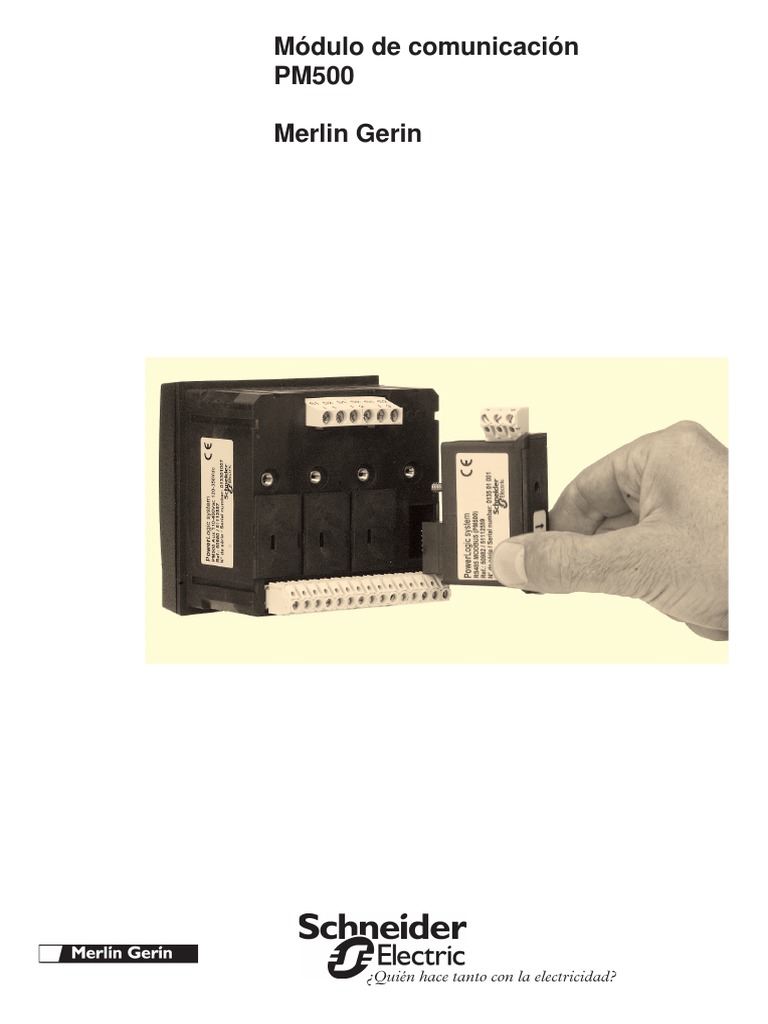 Módulo Modbus RS485 para PM500 | PDF | Poco | Energia electrica