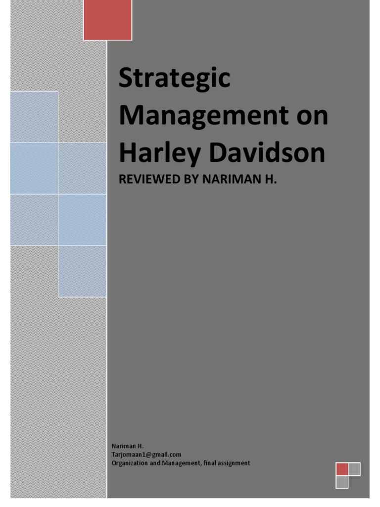Harley Davidson Strategy Analysis | PDF | Harley Davidson | Motorcycle