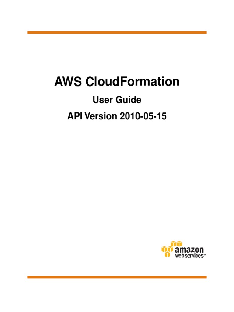AWS Cloudformation User Guide | PDF | Amazon Web Services | Parameter (Computer Programming)