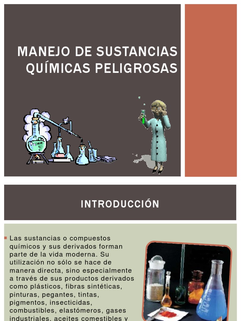 Manejo de Sustancias Químicas Peligrosas | PDF | Química | Ciencias fisicas
