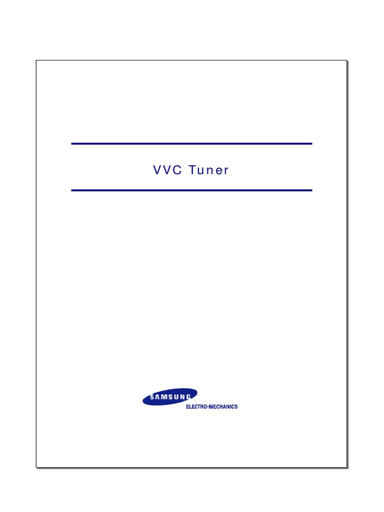 Compact VVC Tuner Guide | PDF | Cable Television | Very High Frequency