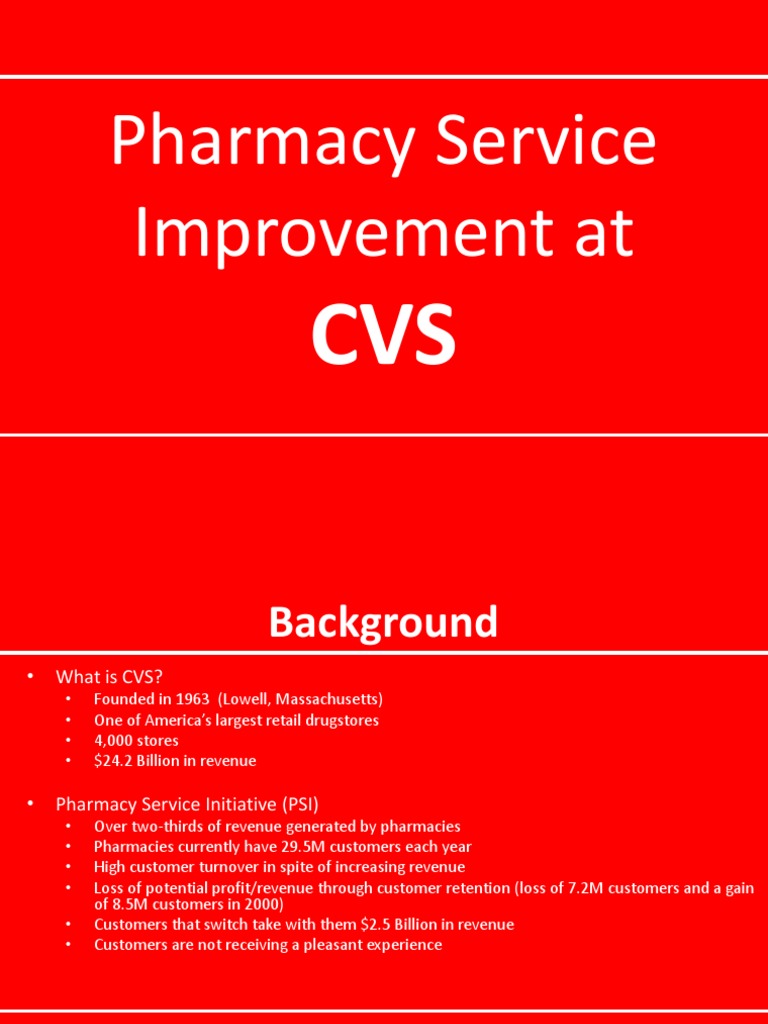 CVS Pharmacy Case Study | PDF | Pharmacy | Medical Prescription