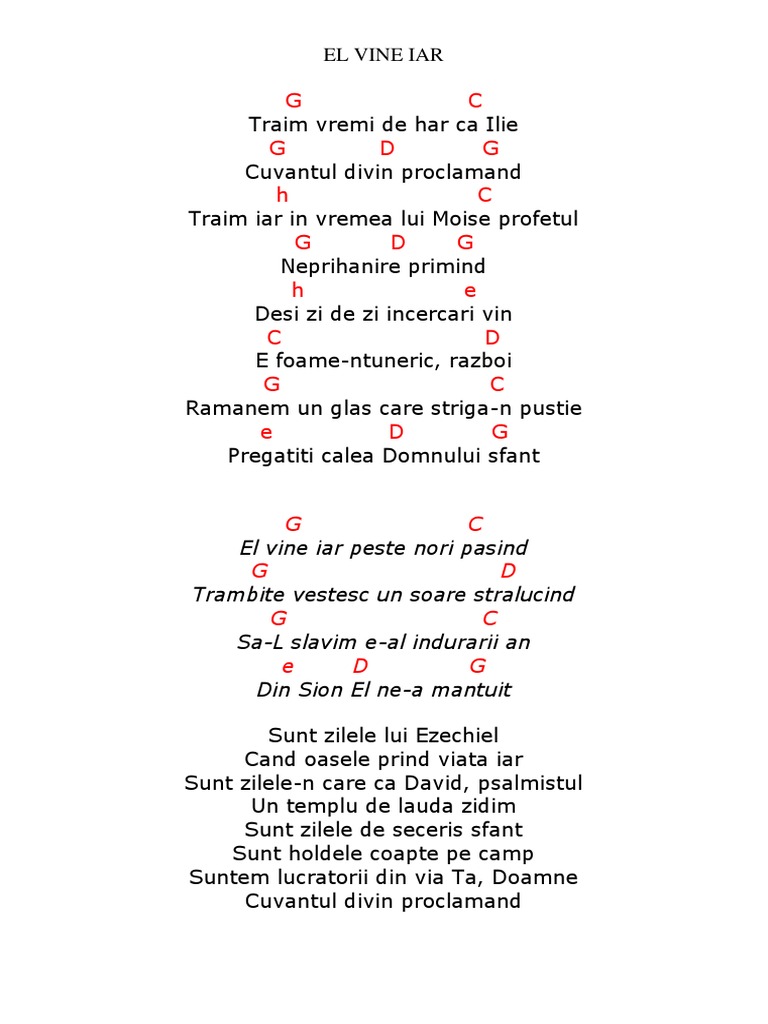 El Vine Iar | PDF