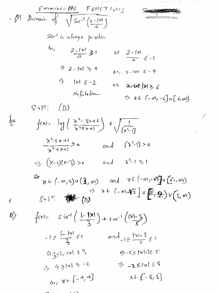 Function Solutions Function Mathematics Trigonometric Functions