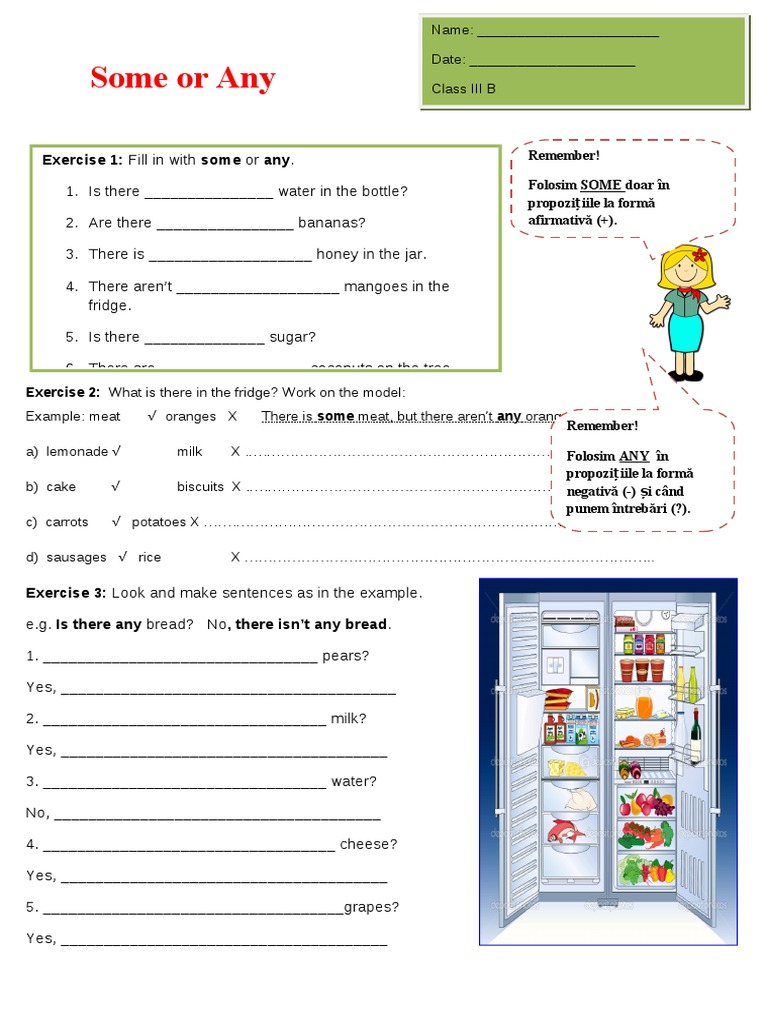 Some or Any Exercises for Beginners | PDF