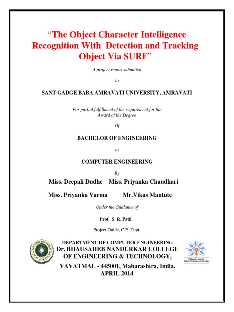 The Object Character Intelligence Recognition With Detection and ...