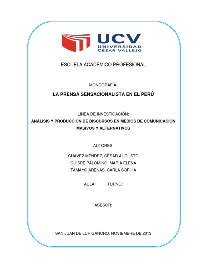 Modelo de Monografía-Apa | PDF | Publicación | Perú