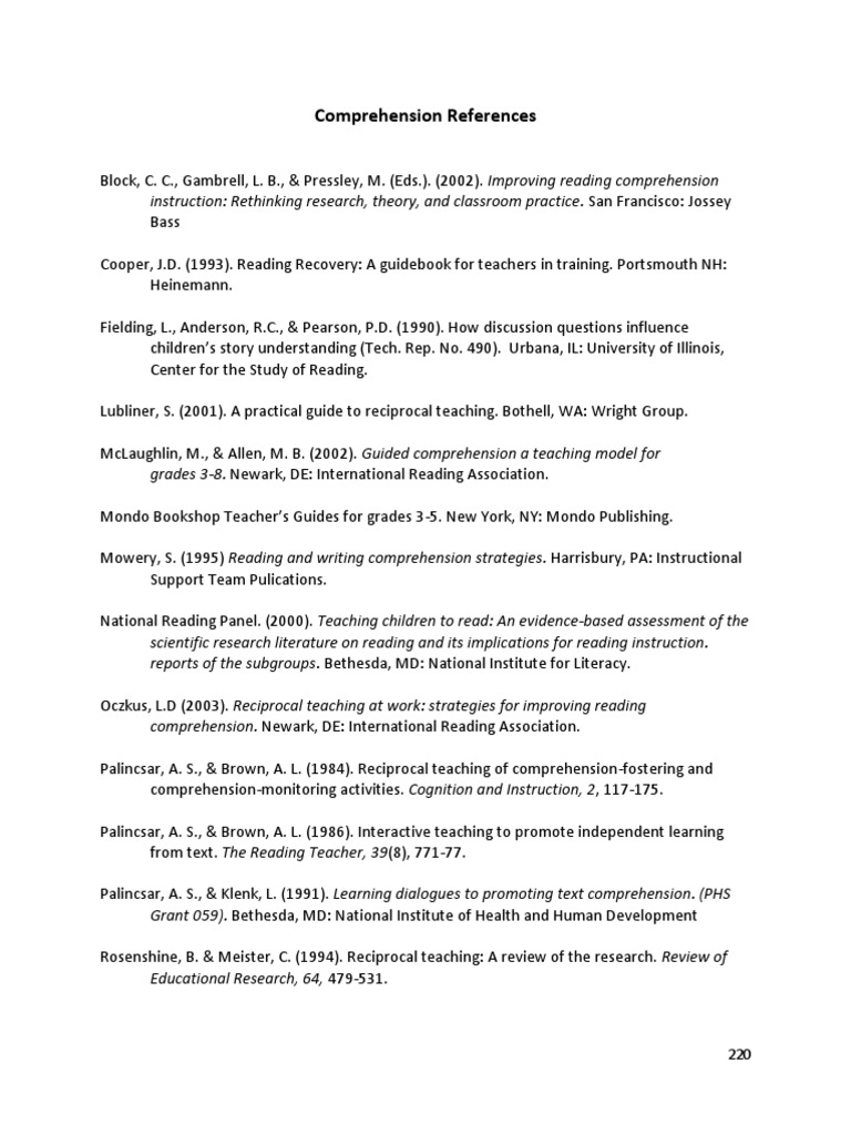Reciprocal Teaching in Reading Instruction | PDF | Reading ...