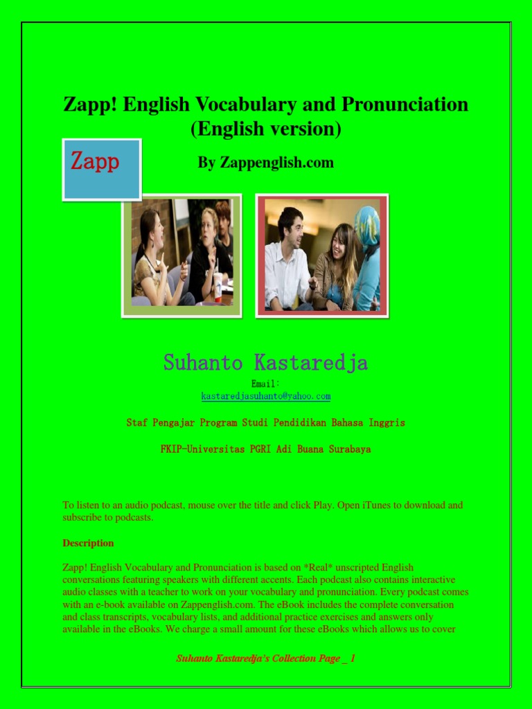 Zapp | PDF | Vocabulary | I Tunes
