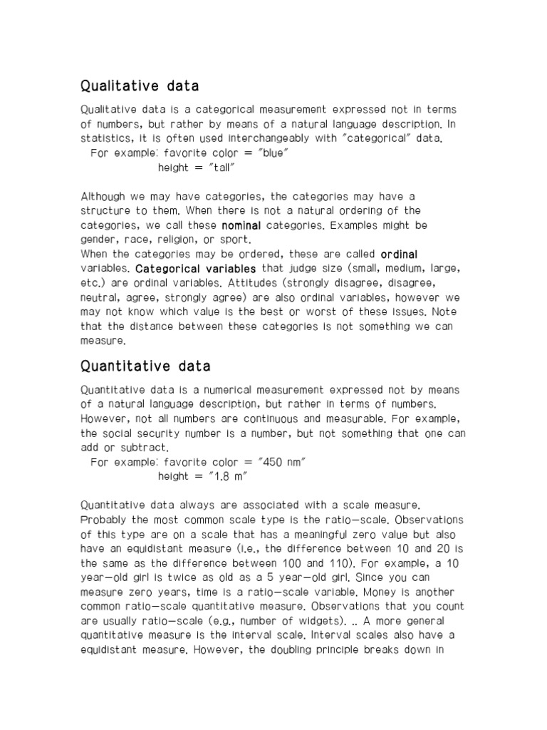 Data Stat | PDF | Level Of Measurement | Categorical Variable