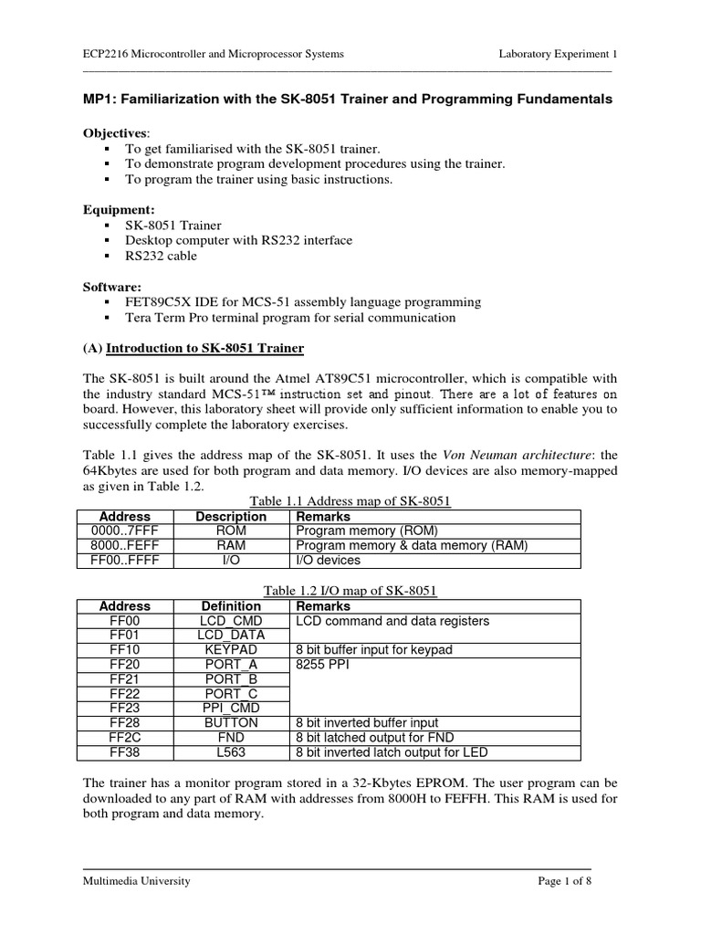 8051 Io Ports | PDF | Instruction Set | Binary Coded Decimal 8051 Io Ports | PDF | Instruction Set | Binary Coded Decimal