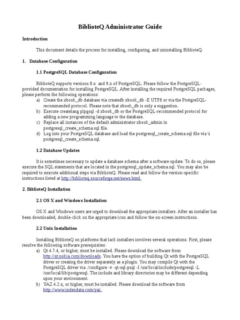 Administrator Guide | PDF | Postgre Sql | Installation (Computer Programs)