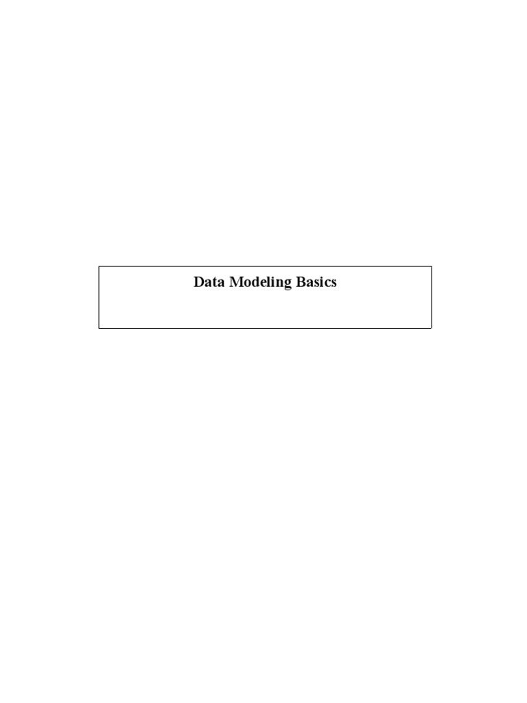 Data Modeling | PDF | Data Model | Conceptual Model