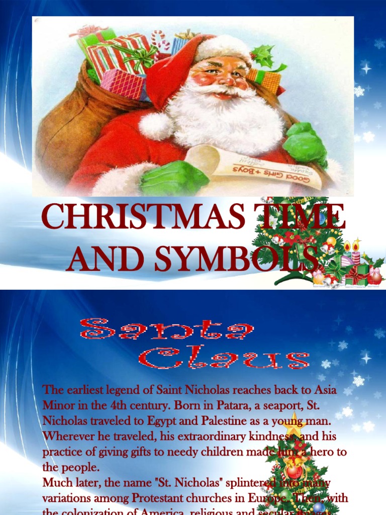 The Origins and Traditions of Christmas Symbols and Practices | PDF ...