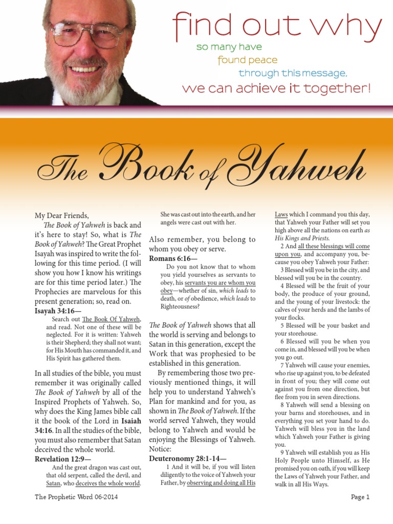 Understanding The Book of Yahweh | PDF | Religion & Spirituality