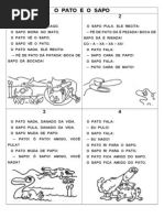 Sequência Didática O Pato Texto Ilustrado e 18 Atividades | PDF | Pato