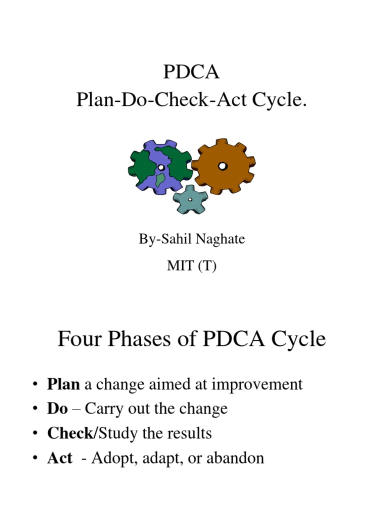 Pdca Cycle | PDF | Causality | Cognition