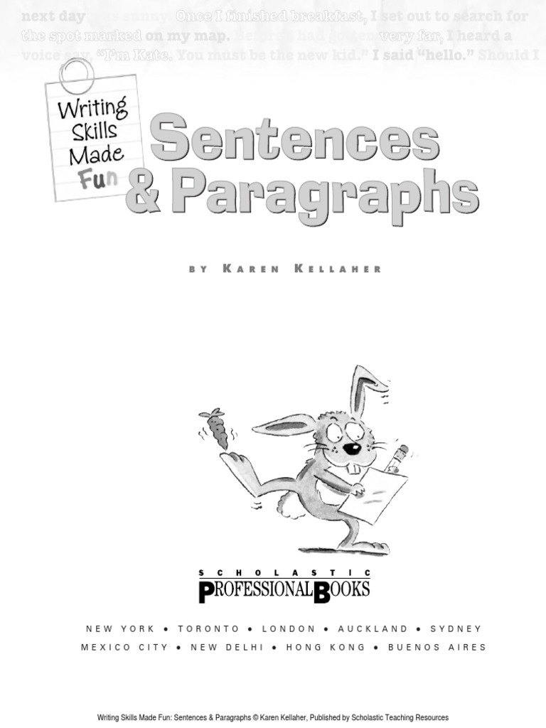 Writing Skills Made Fun - Sentences and Paragraphs | PDF | Paragraph | Verb