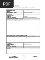 QMS Change Request Form | PDF | Accountability | Leadership