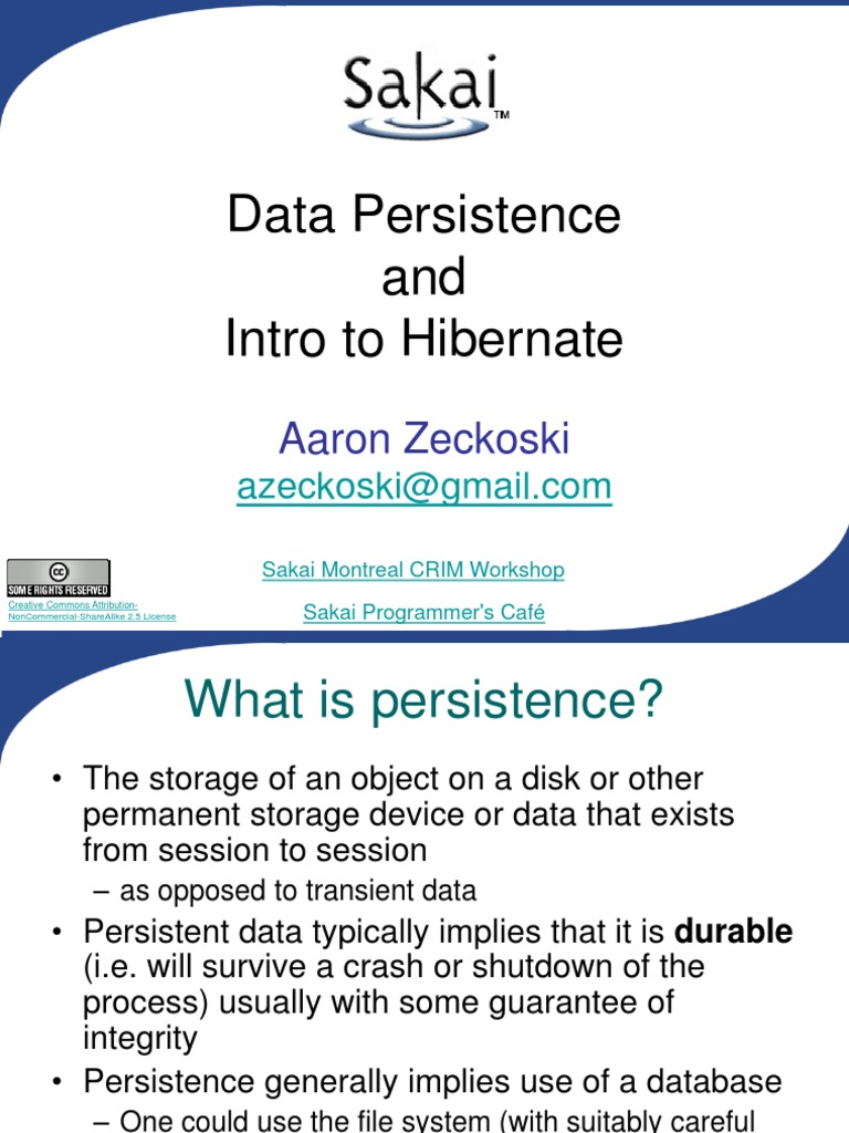 Persistence Hibernate | PDF | Databases | Software Development Persistence Hibernate | PDF | Databases | Software Development