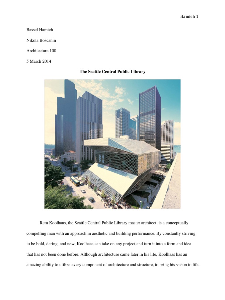 Seattle Central Library Architecture Analysis | PDF | Libraries ...