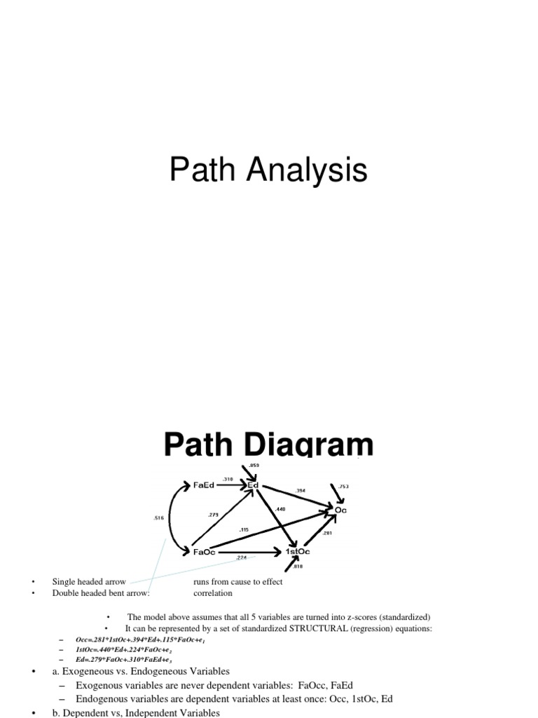 Path Analysis | PDF | Endogeneity (Econometrics) | Ordinary Least Squares