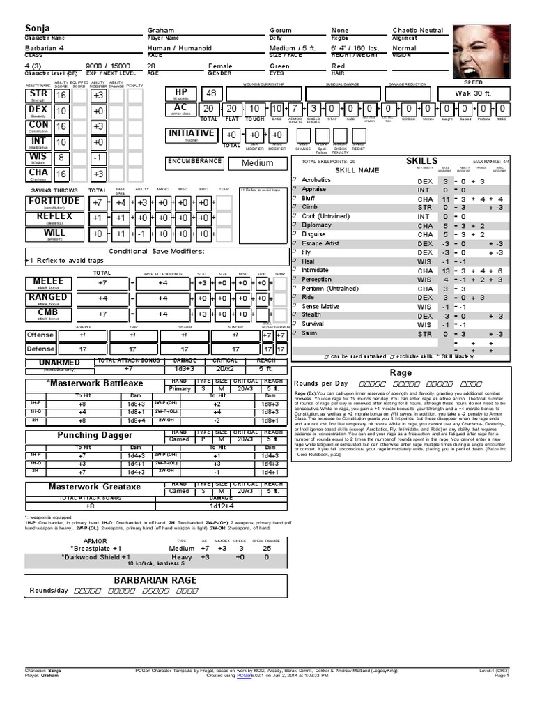 Red Sonja - Level 4 - REV A - Regular | PDF | Spear | Blade Weapons