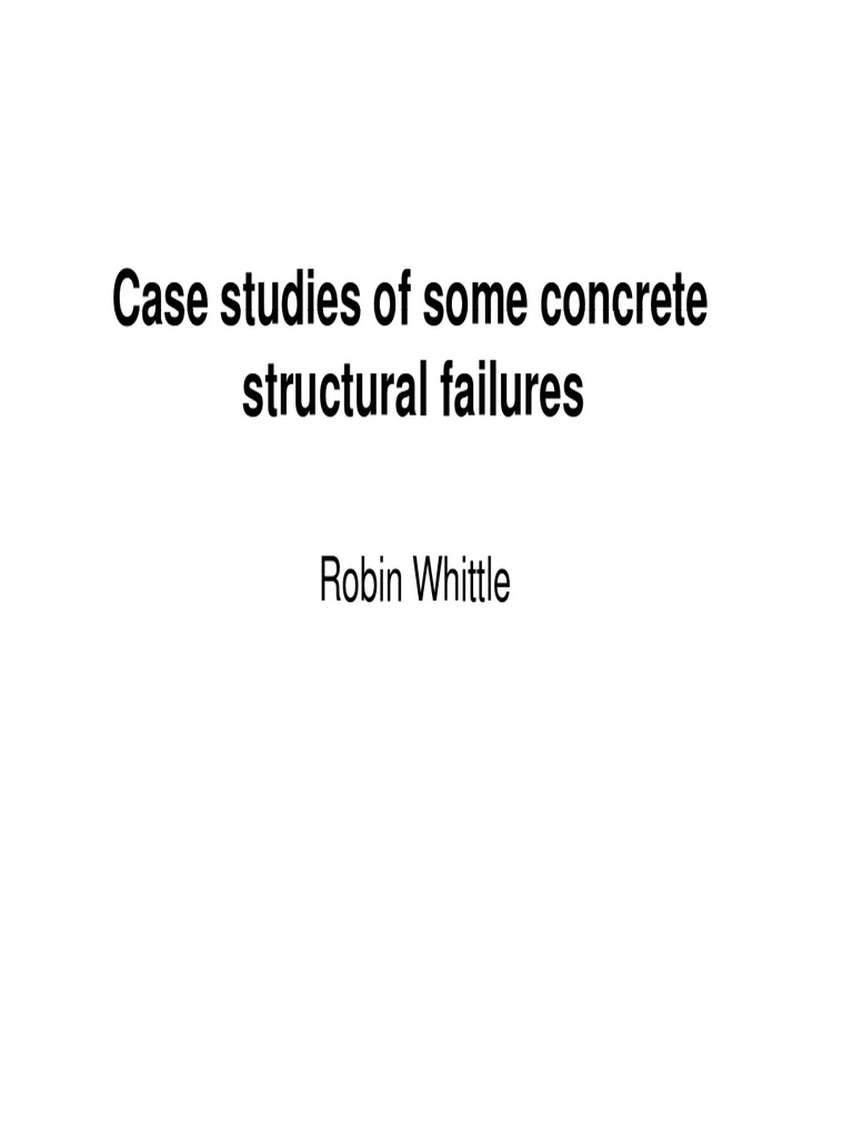 Concrete Structure Failure Case Studies | PDF | Deep Foundation ...