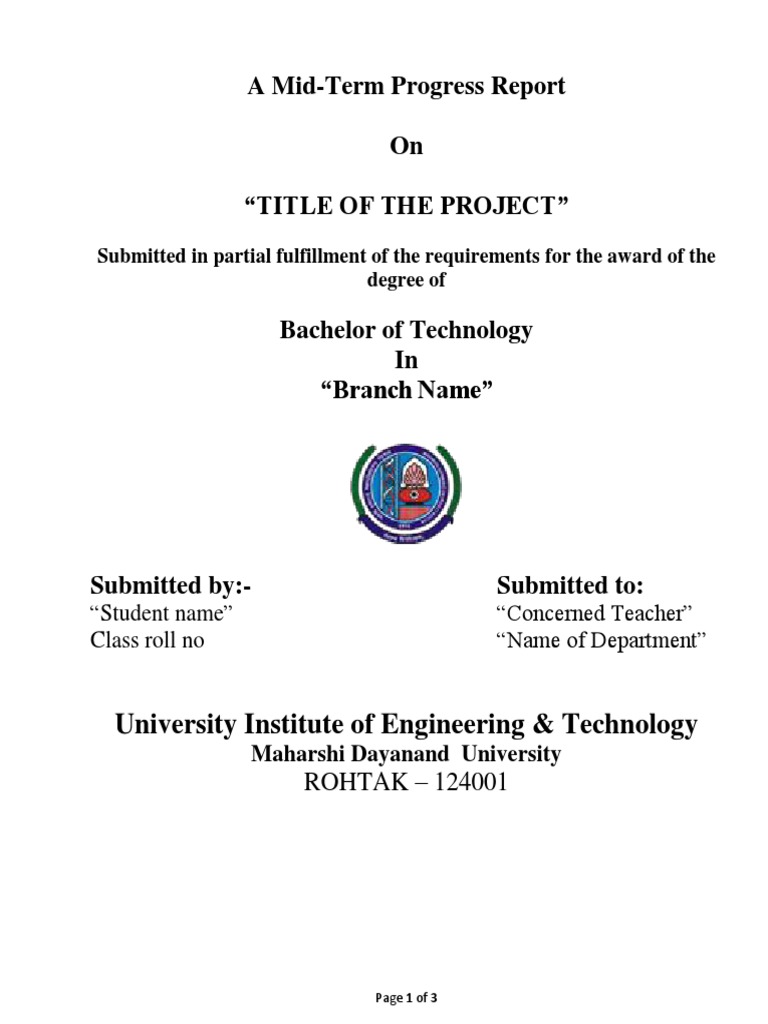 Mid Term Progress Report Details | PDF | Databases | Information Technology Management