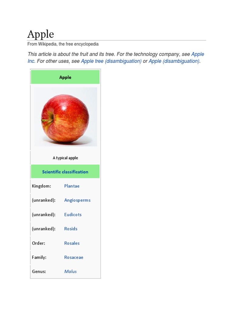 Apple Fruit | PDF