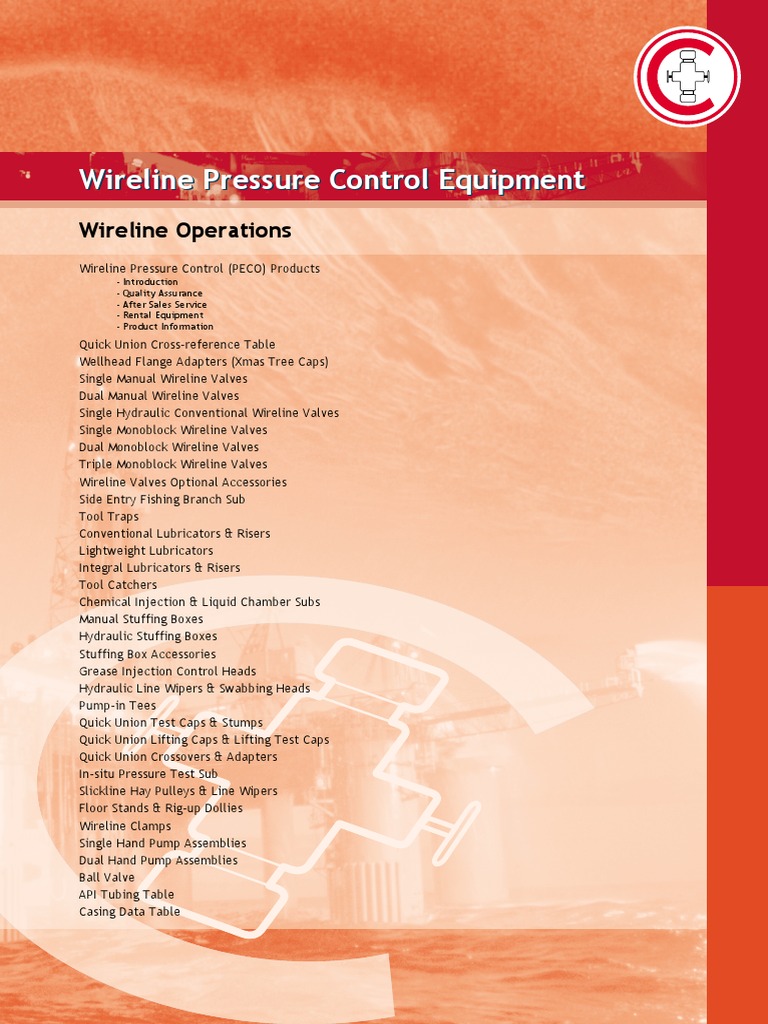 Wireline Pressure Control Products | PDF | Valve | Mechanical Engineering