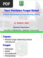 Pemeriksaan Gaf Scale | PDF
